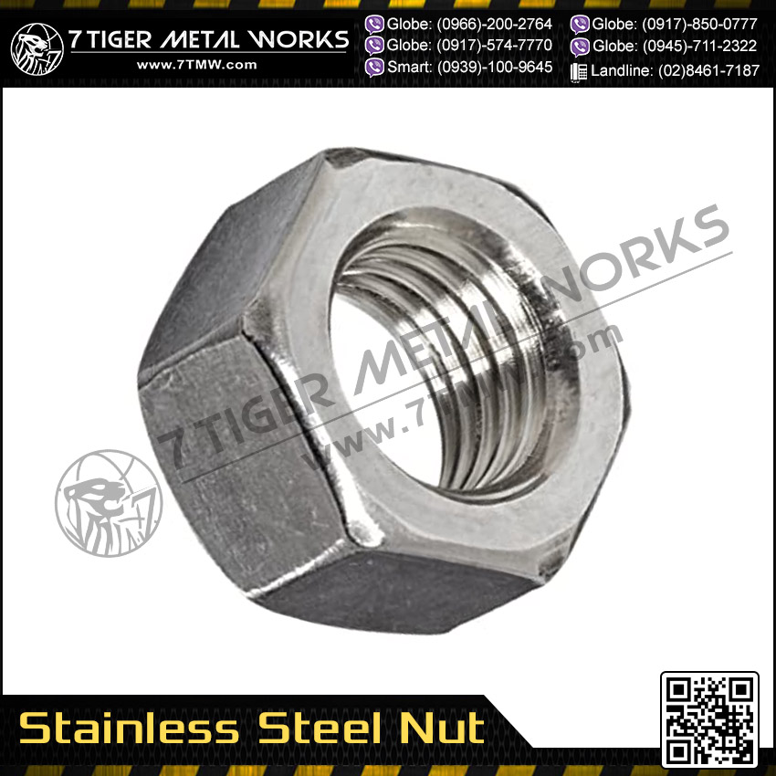 SS304 Hexagonal Nut - Bolt and Nut Supplier Philippines