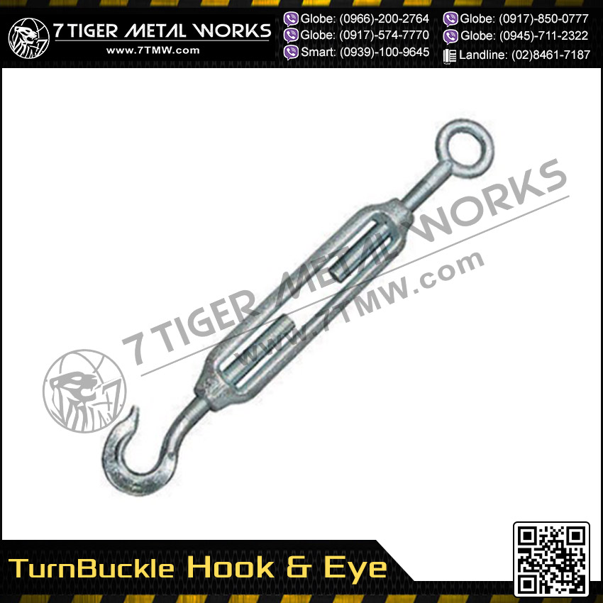 GI Turn Buckle / Hook and Eye - Bolt and Nut Supplier Philippines