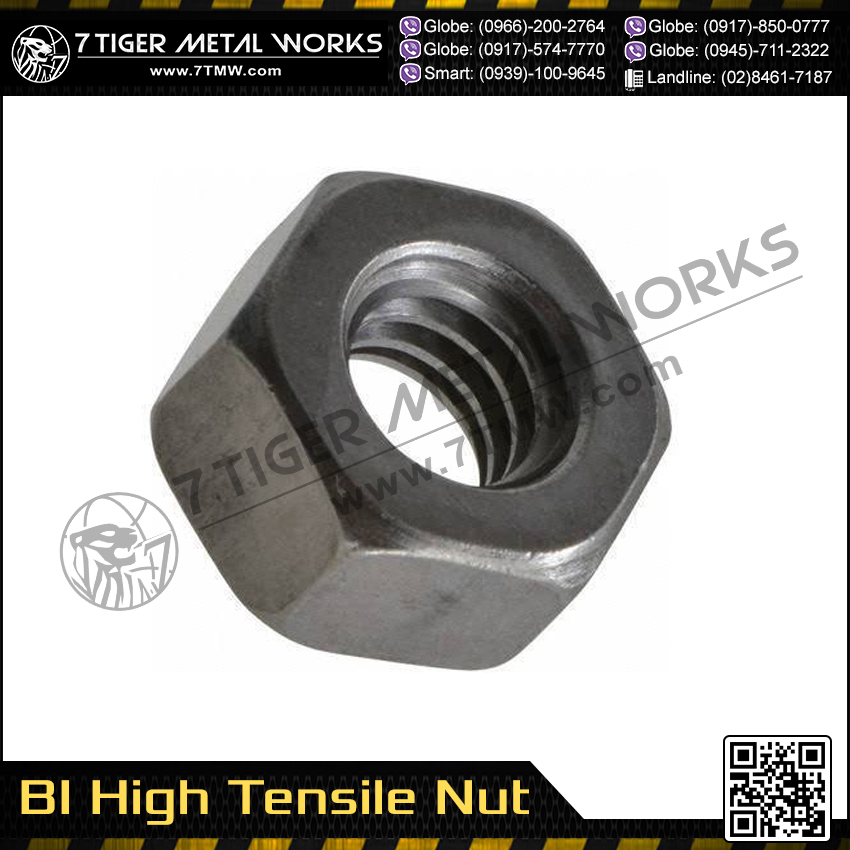 Black Iron G5 High Tensile Nut - Bolt and Nut Supplier Philippines