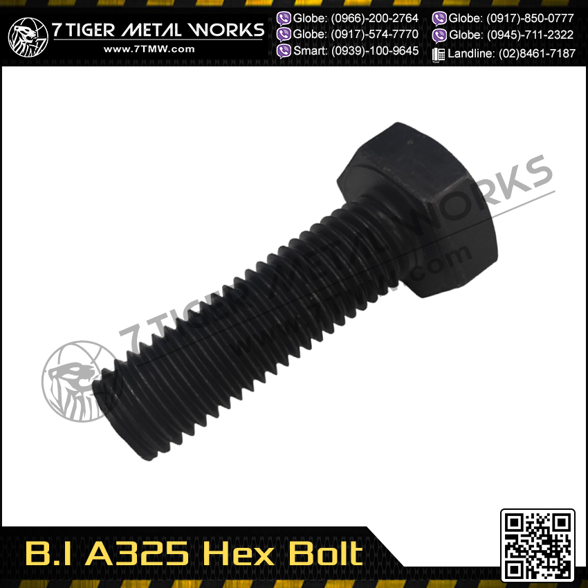 Black Iron A325 High Tensile Hexagonal Bolt - Bolt and Nut Supplier ...