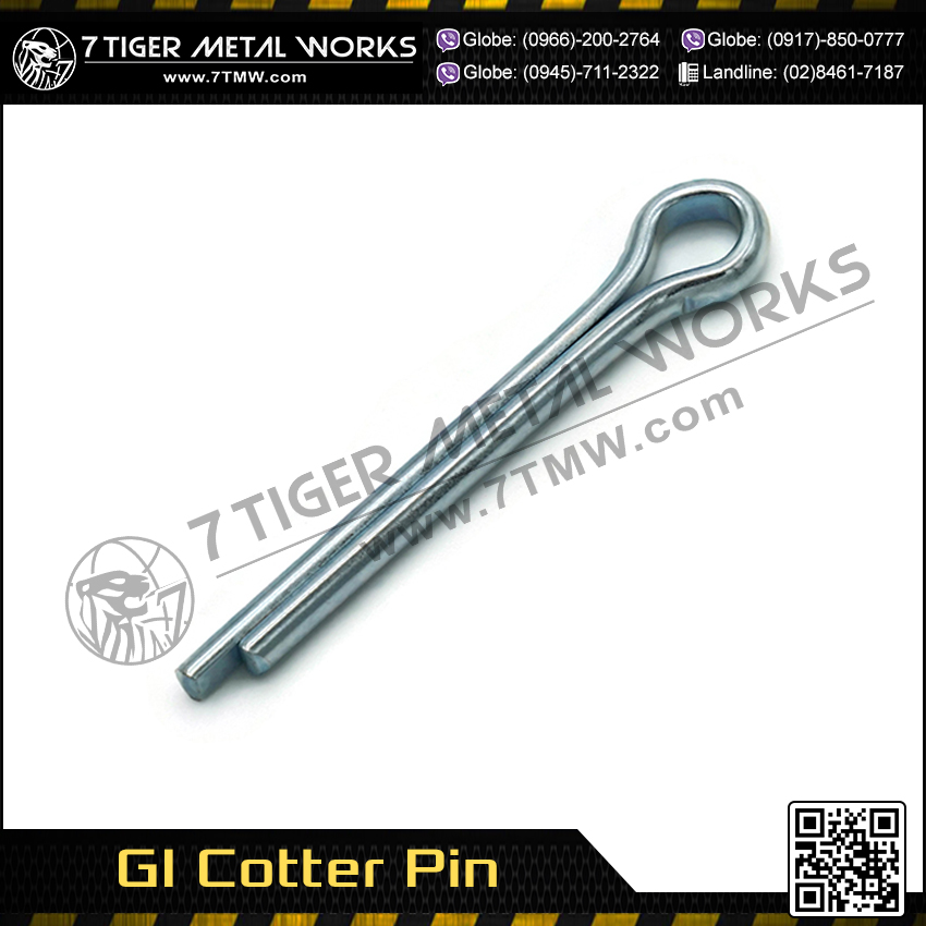 Galvanized Iron Cotter Pin - Bolt and Nut Supplier Philippines