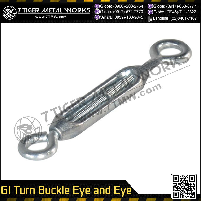 GI Turn Buckle / Eye and Eye - Bolt and Nut Supplier Philippines