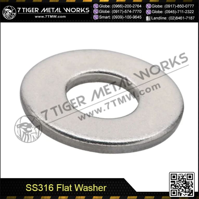 SS316 Flat Washer - Bolt and Nut Supplier Philippines