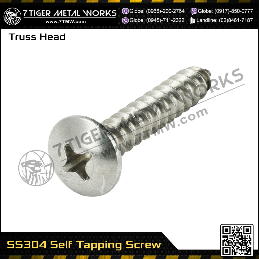 SS304 Self Tapping Screw – Truss Head - Bolt and Nut Supplier Philippines