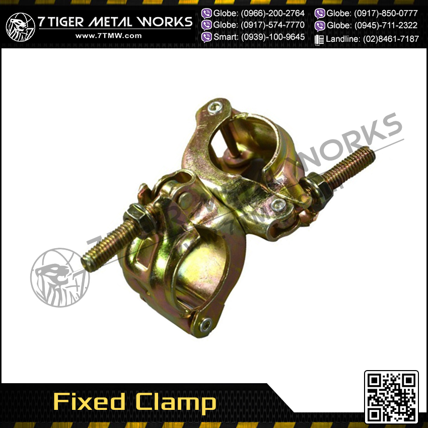 Tetanized Fixed Clamp - Bolt and Nut Supplier Philippines