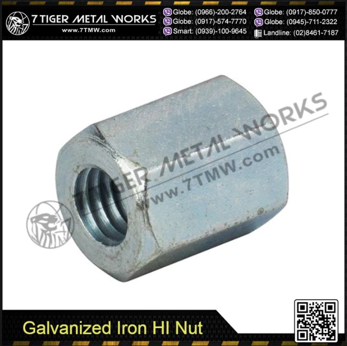Galvanized Iron HI Nut - Bolt and Nut Supplier Philippines