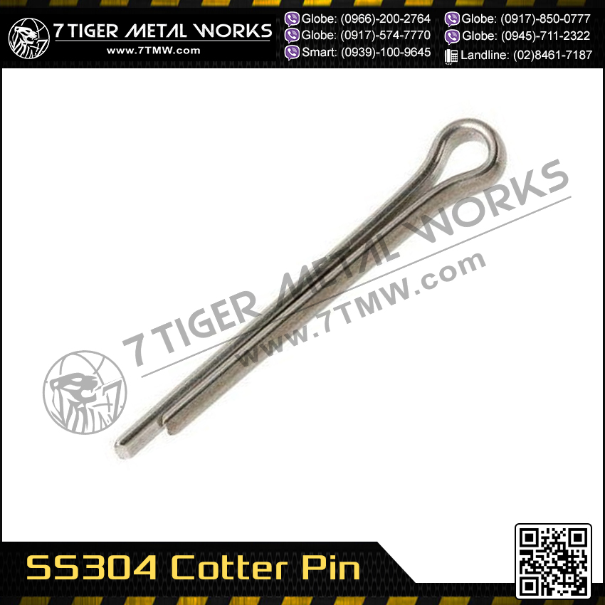 SS304 Cotter Pin - Bolt and Nut Supplier Philippines