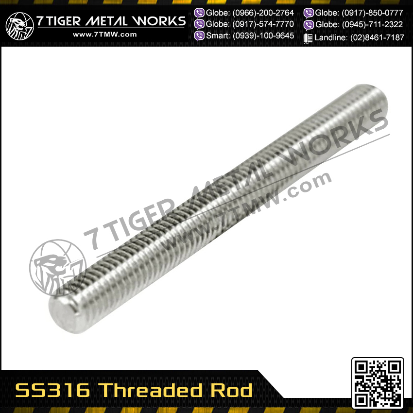 SS316 Threaded Rod - Bolt and Nut Supplier Philippines